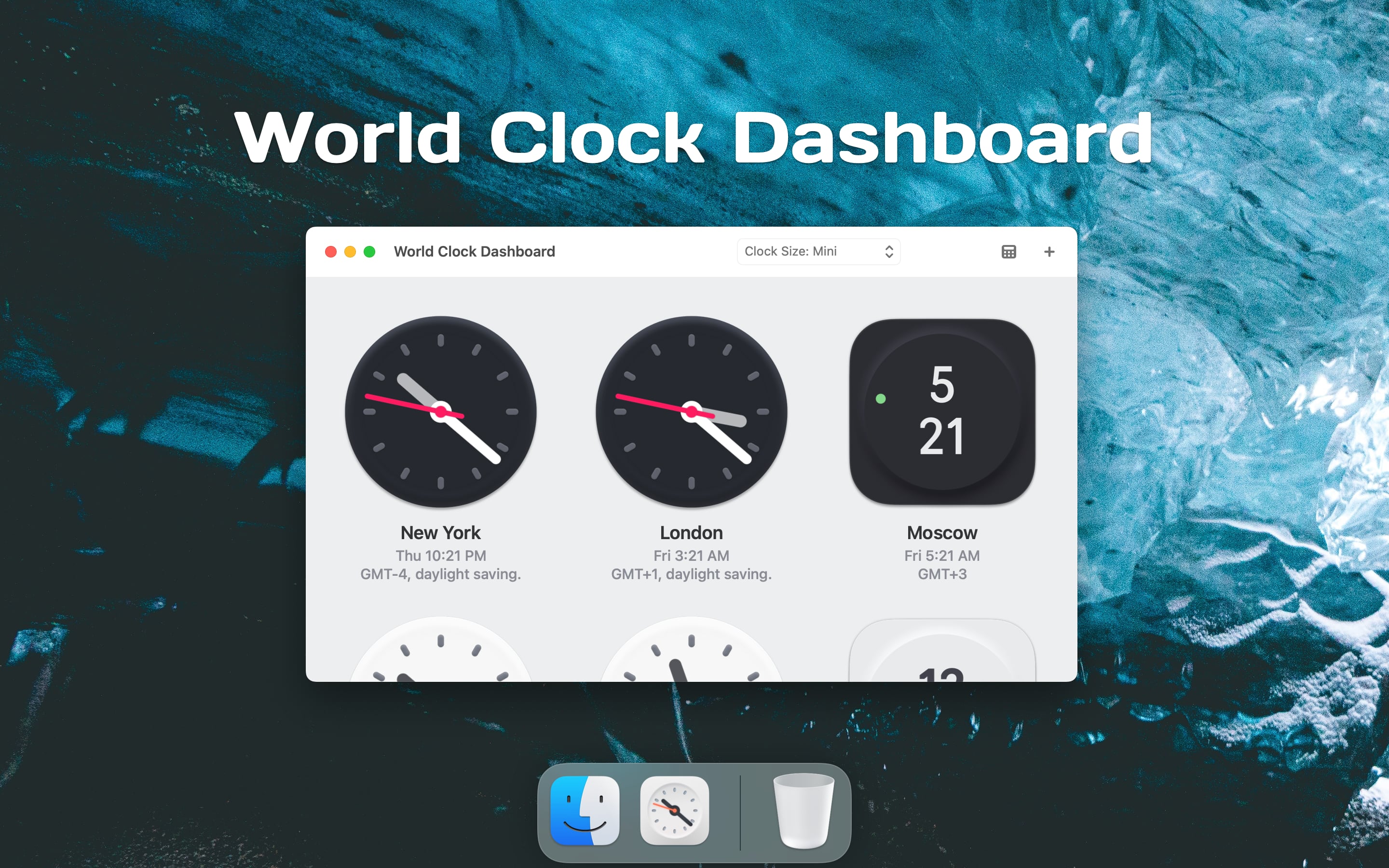Clock mini - A new clock app built for the Mac.